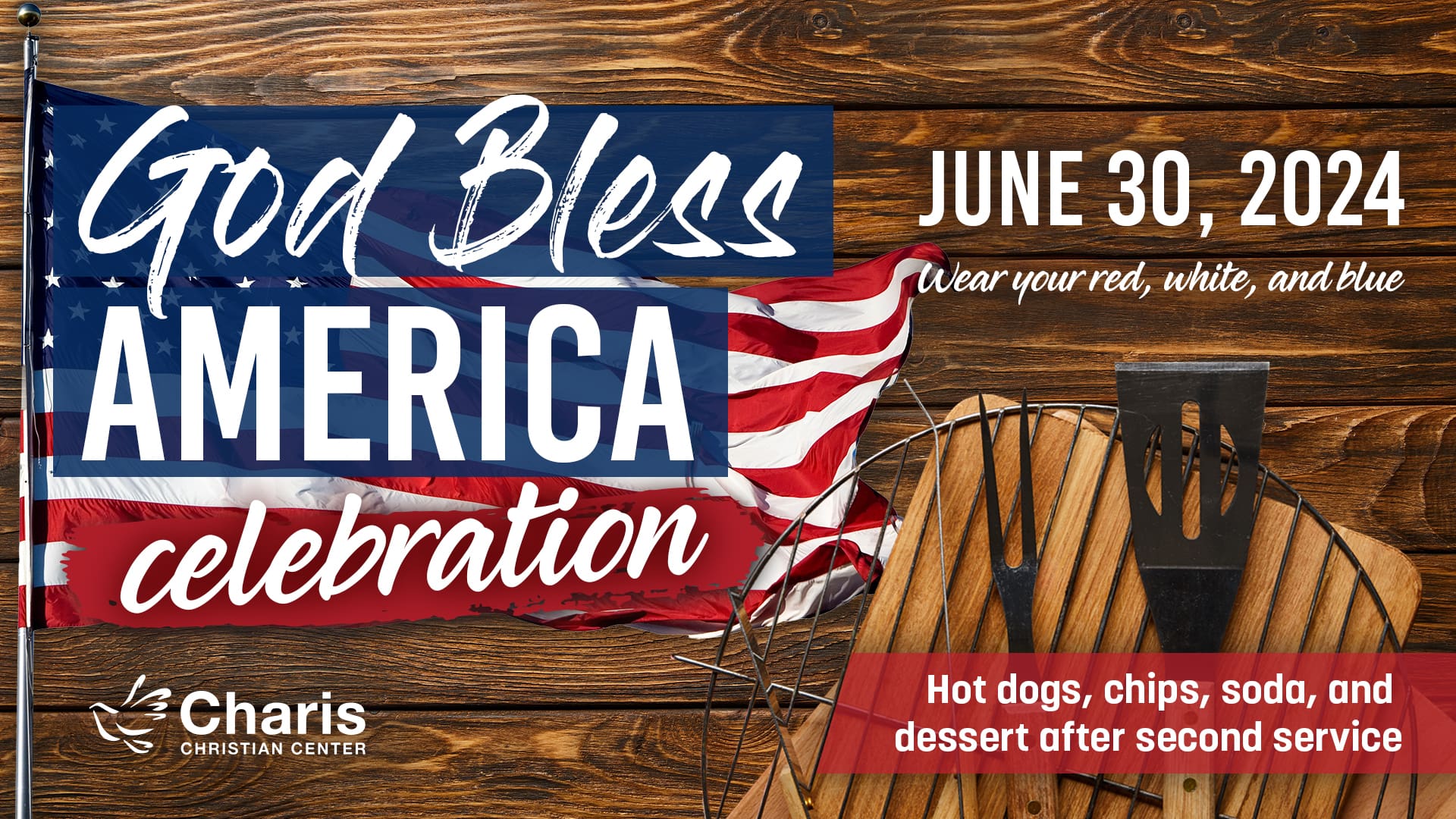 Events from June 30 – August 18 – Charis Christian Center