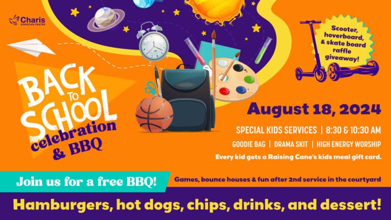 Events from July 24 – September 29 – Charis Christian Center