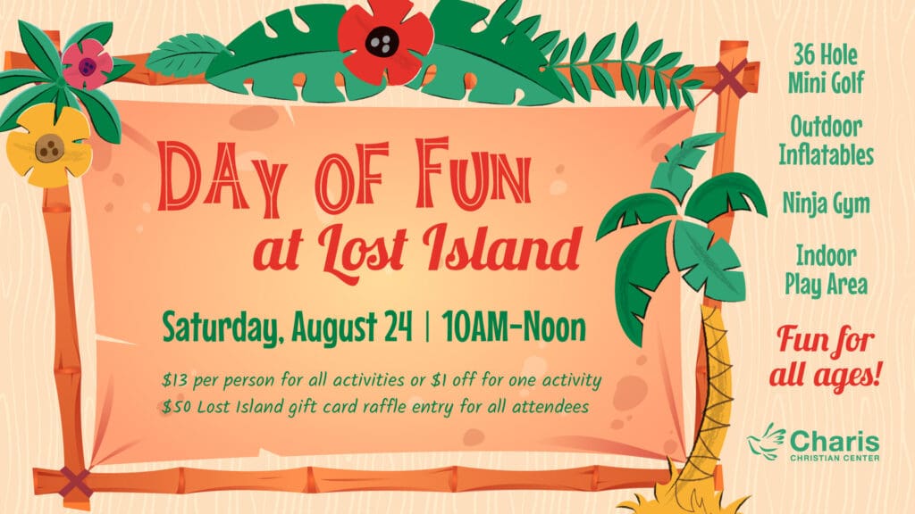 Events from August 18 – September 26 – Charis Christian Center