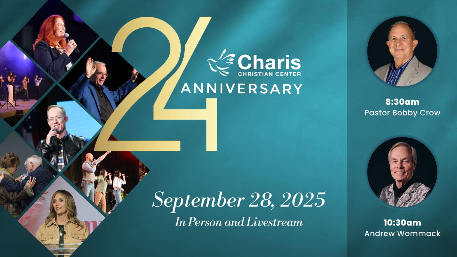 Events from August 25, 2024 – September 28 – Charis Christian Center
